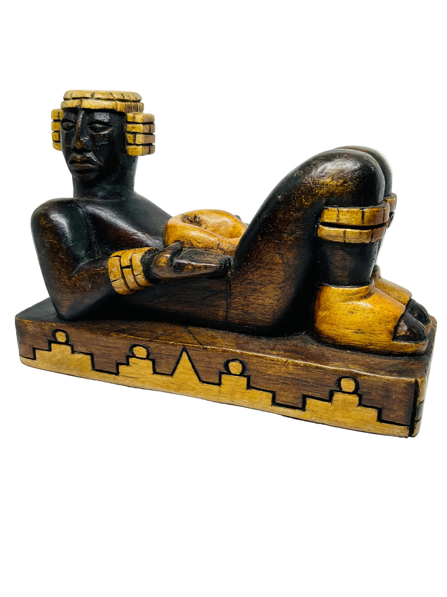 Chac Mool de madera – Coatlicue Arte- Xolito Mio