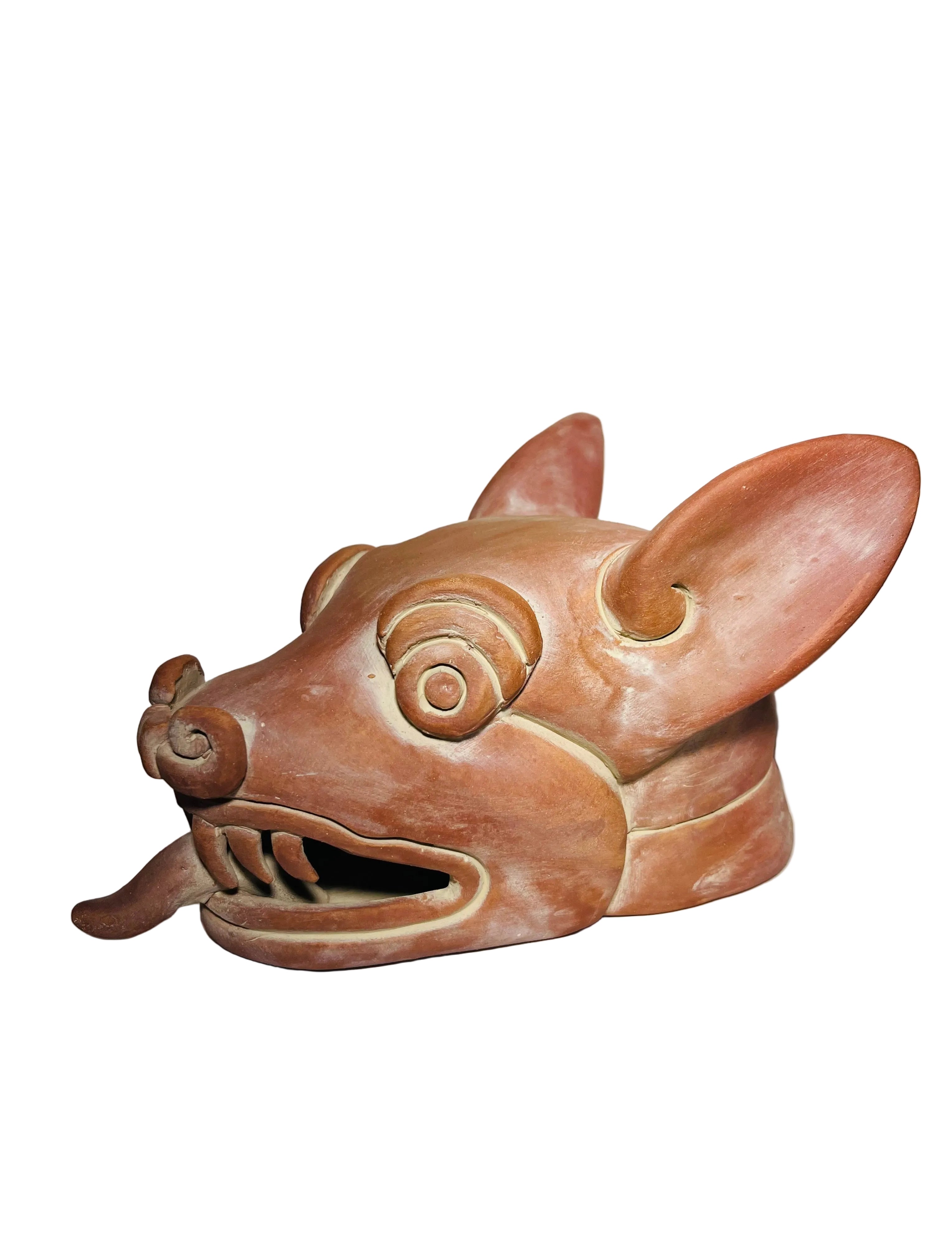 Busto de Xolo de codice – Coatlicue Arte- Xolito Mio