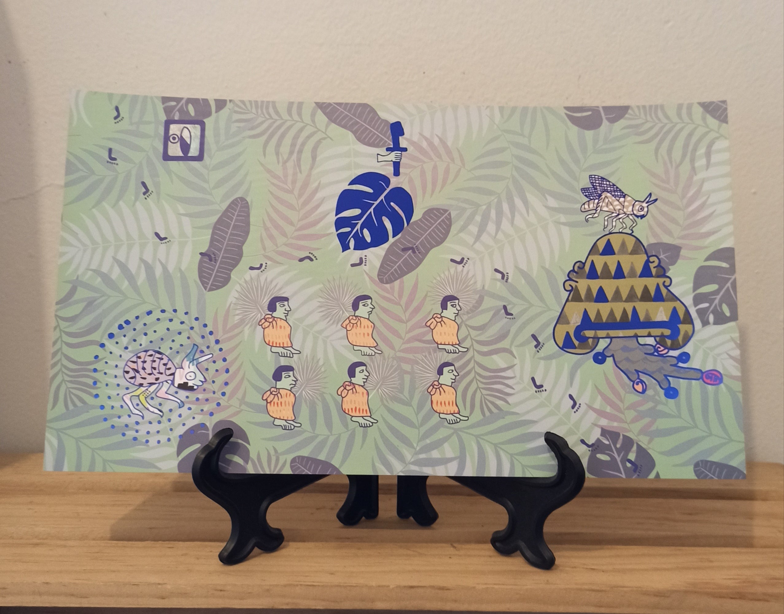 Postal grande de la Tira de la Peregrinacion – Coatlicue Arte- Xolito Mio